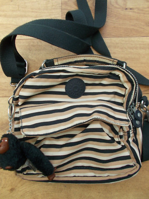 KIPLING CANDY 2 IN 1 BACKPACK CROSSBODY BAG MULTI STRIPE PRINT MARIE ...