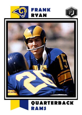 ACEO FRANK RYAN LOS ANGELES RAMS CUSTOM HAND MADE ART CARD | eBay