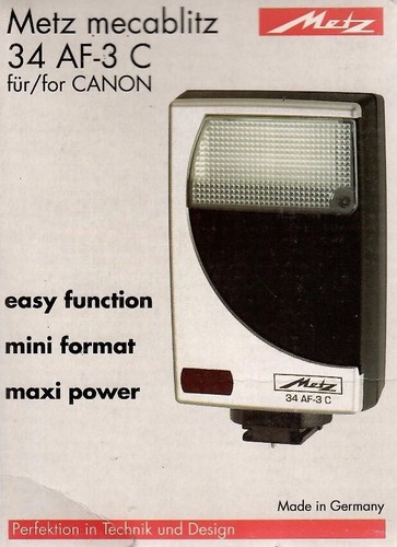 Metz 34 AF-3 Flash dédié Canon | eBay