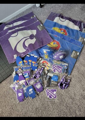 Kansas Jayhawks Kansas State Wildcats Tailgate Football Lot | eBay