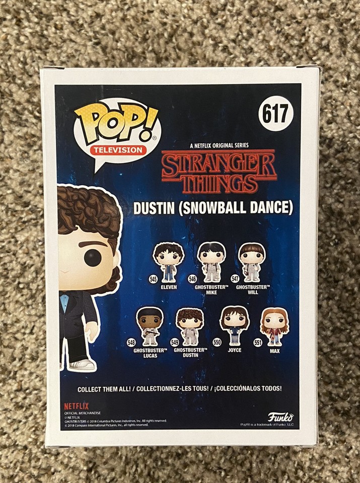 Funko POP! Stranger Things- 617 Dustin Snowball Dance 2018SDCC w/ Soft ...