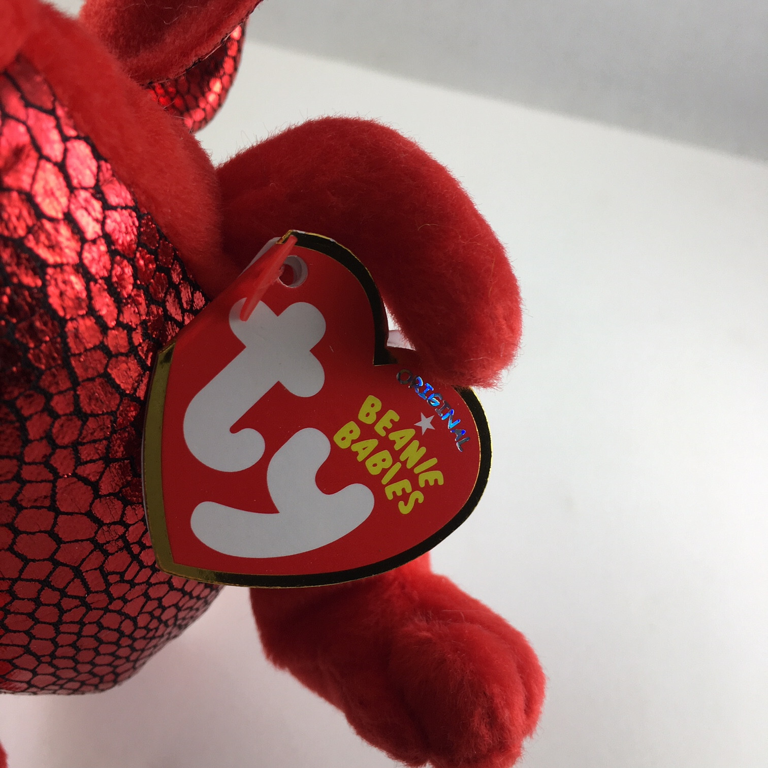 Ty Beanie Baby - Y DDRAIG GOCH the Red Dragon (6 Inch) (UK Exclusive ...