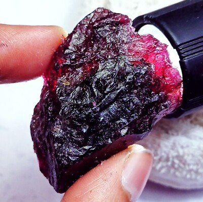 NATURAL Red Garnet Rough Earth Mined 166.15 Ct Loose Gemstone With Free ...