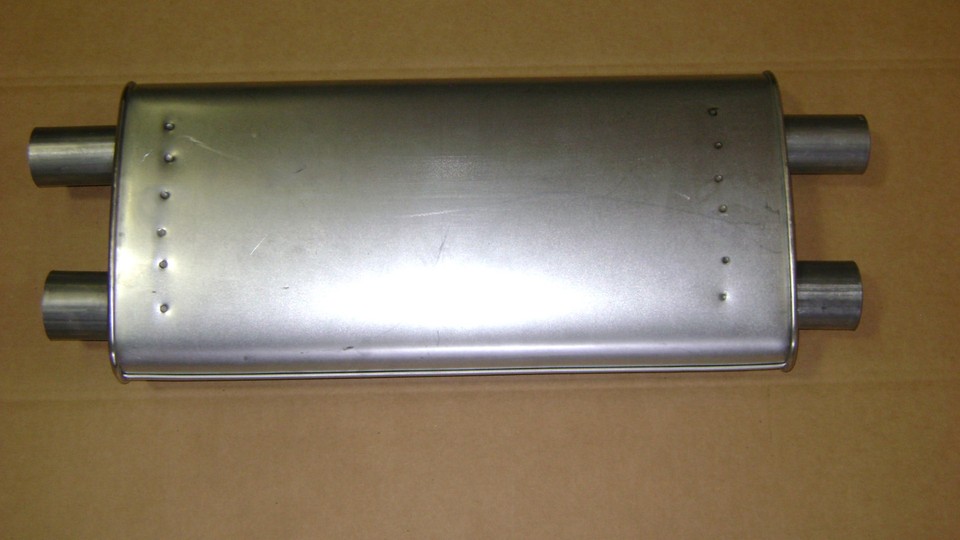 MADE IN USA Camaro Dual Exhaust System 69 w/ Transverse Muffler Big ...