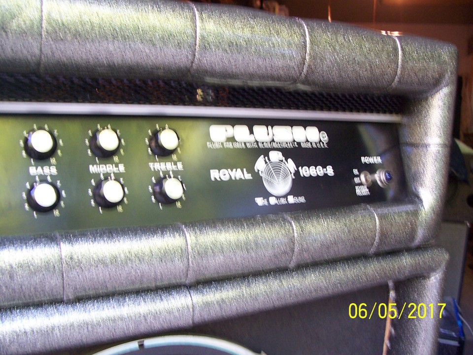 Plush Royal Bass 1060S tube amplifier head V. clean amp original 1968 ...