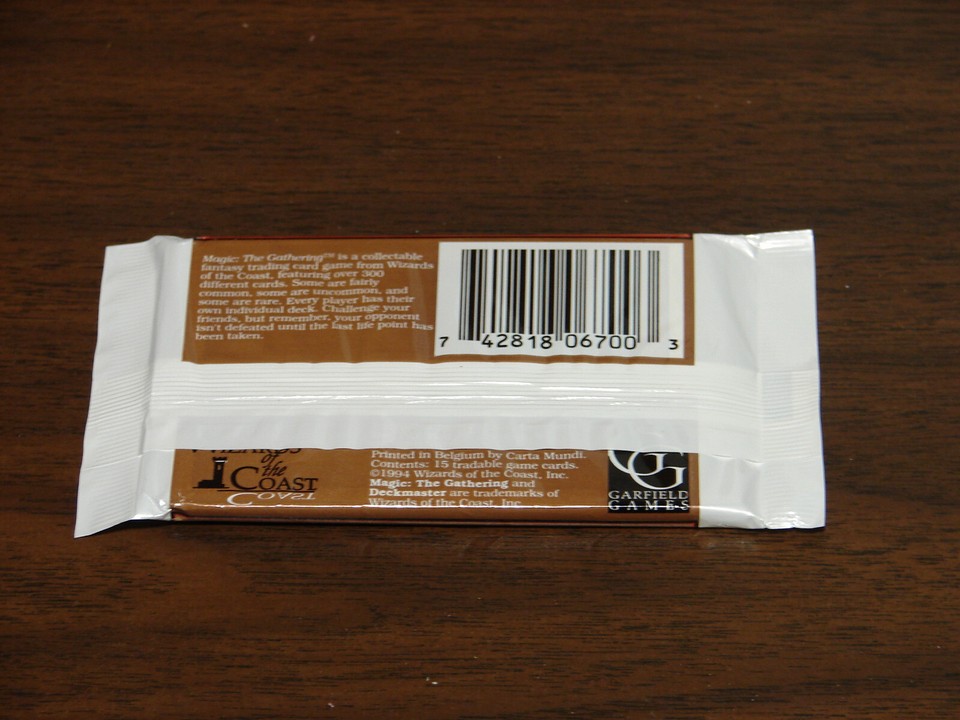 Magic the Gathering Revised Edition 1994 Booster Pack - Sealed ...