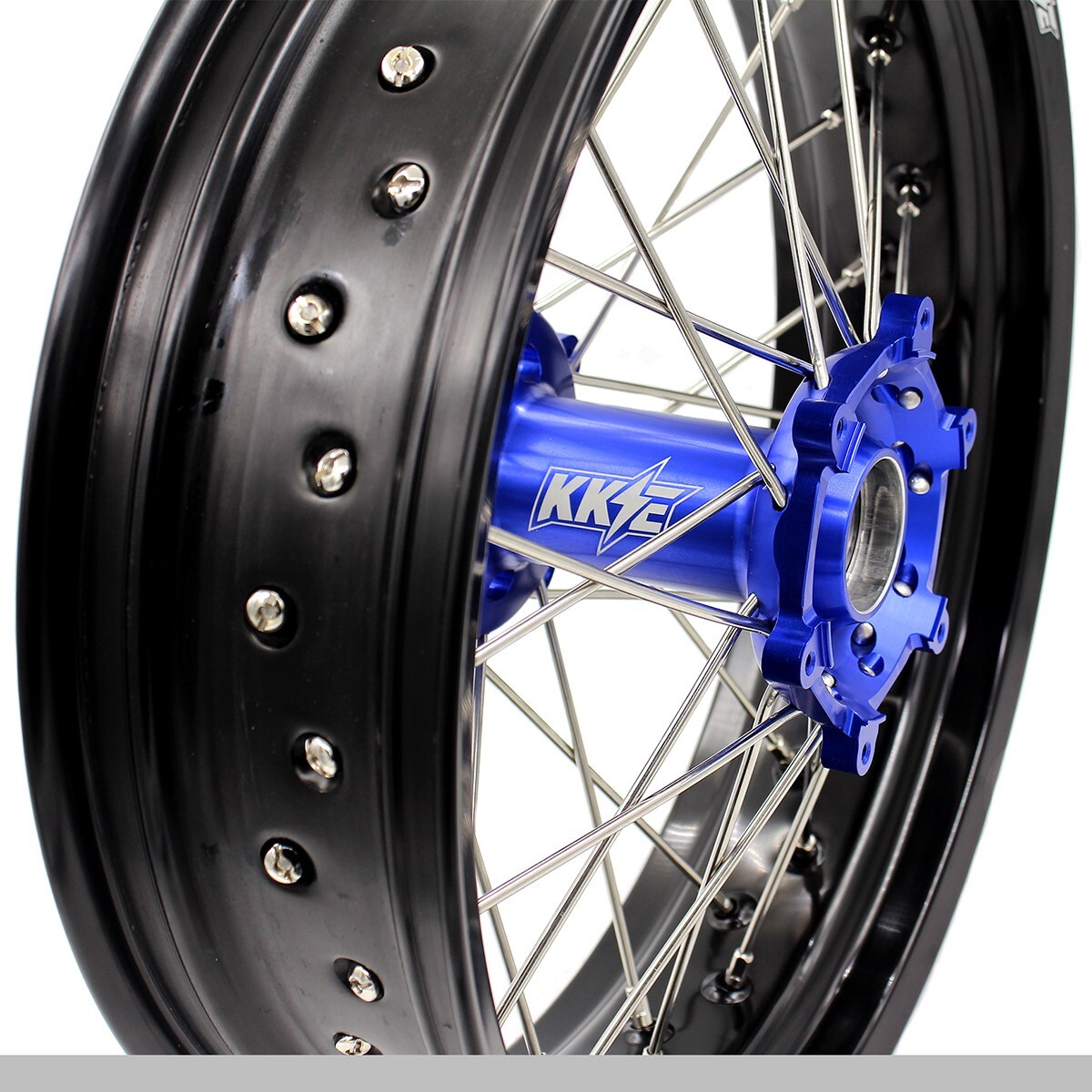 KKE 3.5*17"/4.25*17" Supermoto Wheels Fit Yamaha WR250X 2008-2011 Blue ...