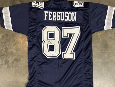 Jake Ferguson Cowboys Replica CUSTOM Jersey AUTographed Gameday ...