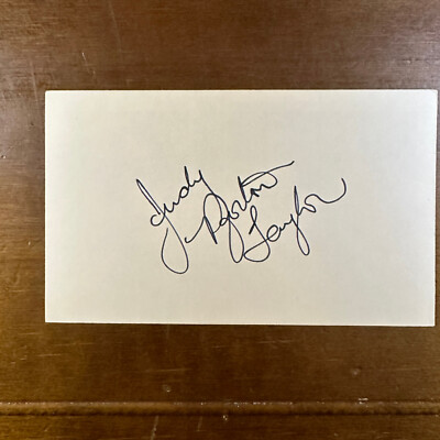 Judy Norton Taylor Hand Signed 3x5 Index Card Autograph | eBay