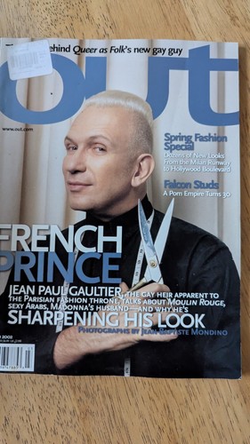 out magazine march 2002 jean paul gaultier | eBay