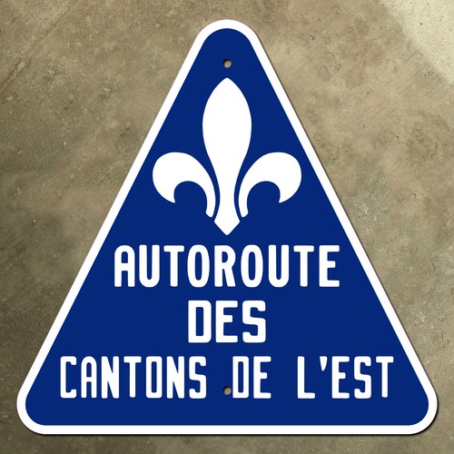 Quebec Autoroute Cantons de l'Est route highway marker road sign Canada ...