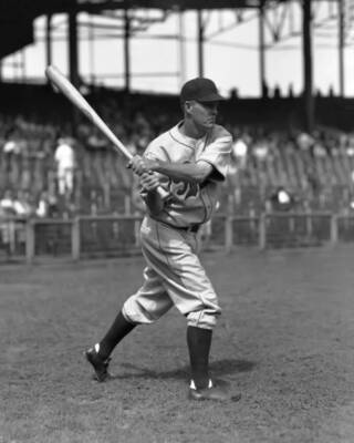 George Watkins Of Philadelphia Phillies Swinging 1935 2 Old Baseball ...