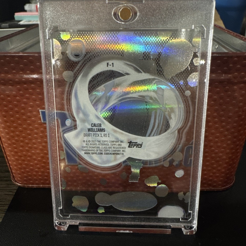 Caleb Williams 2024 Topps Signature Class Fluidity-Clear Acetate Rookie ...