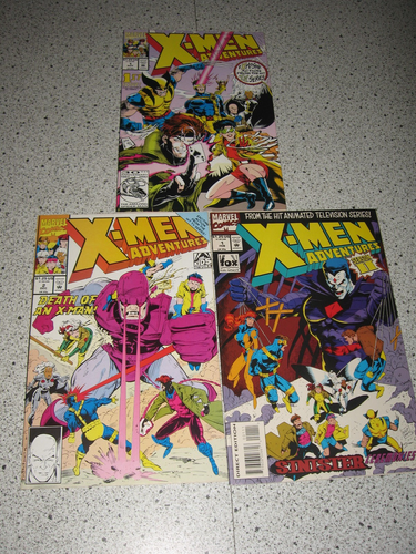 X-Men Adventures Marvel Comic Book Collection 1992 Animated Series #1 2 ...