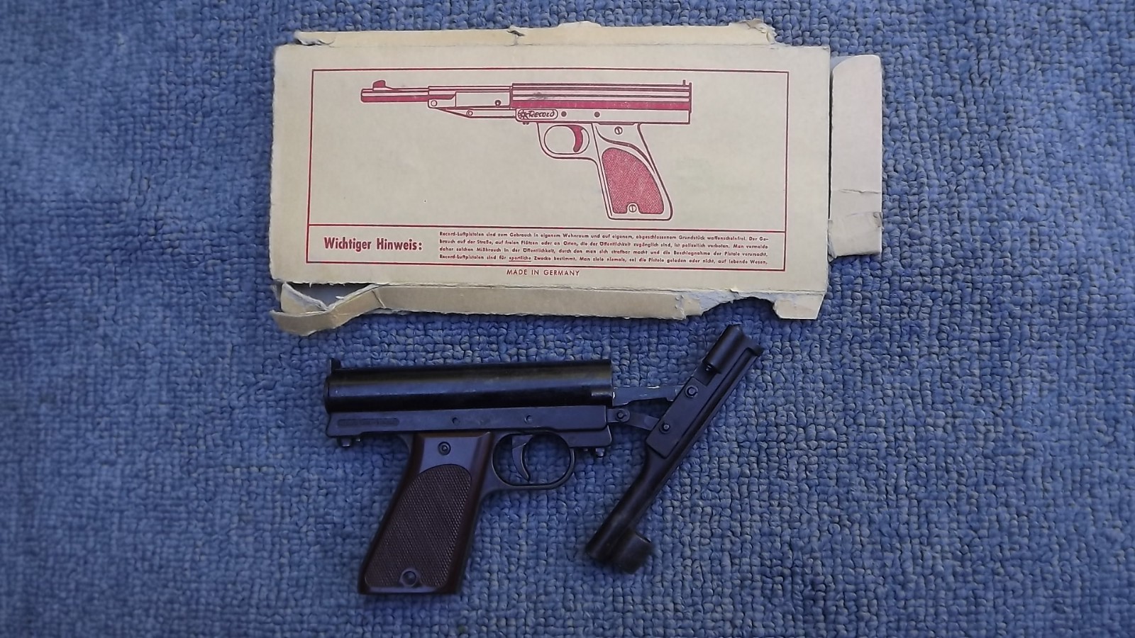 FB Record LP1 - 177 cal - Boxed and properly lubricated - Very rare gun ...