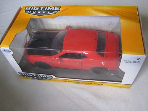 JADA BIG TIME MUSCLE 1;24 2015 DODGE CHALLENGER SRT HELLCAT MINT IN BOX ...