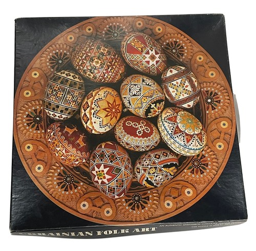 Springbok “Ukrainian Folk Art” 500 Pc Puzzle Authentic Easter Eggs 1977 ...