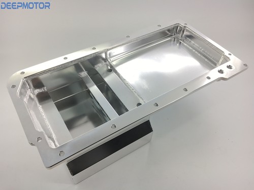 Deepmotor Fabricated Aluminum 6.0lb 7-Quart Front Sump Oil Pan LS1 LS2 ...