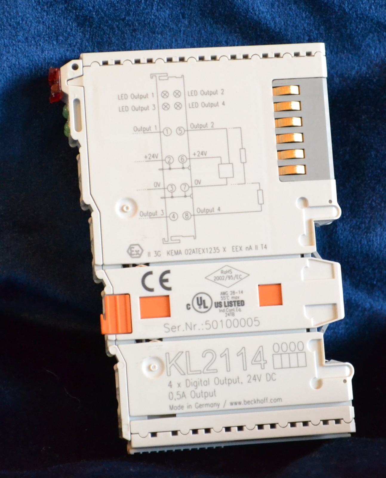 NEW Beckhoff KL2114 0000 4x Digital Output PLC Module, 24V DC 0.5A | eBay