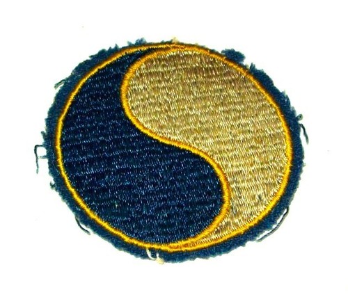 ULTRA-RARE ORIGINAL CUT-EDGE WW2 FRENCH MADE 29th INFANTRY DIVISION ...