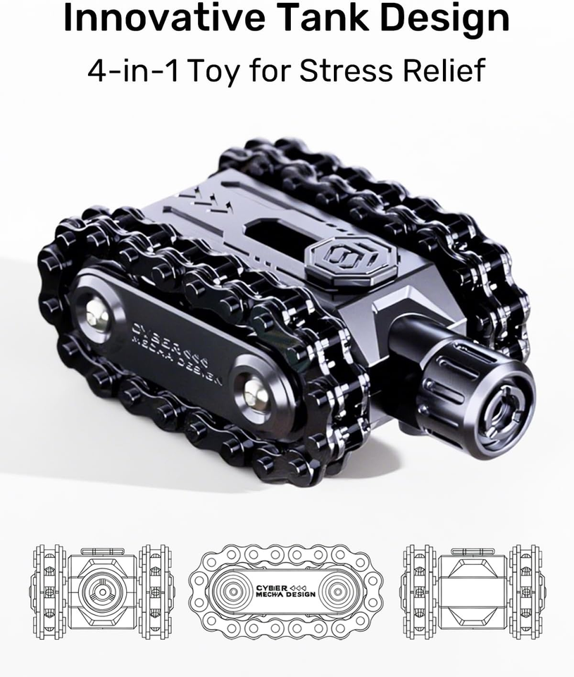 Metal Fidget Toys for Adults - Fidget Slider Roller Chain Fidget Tank ...