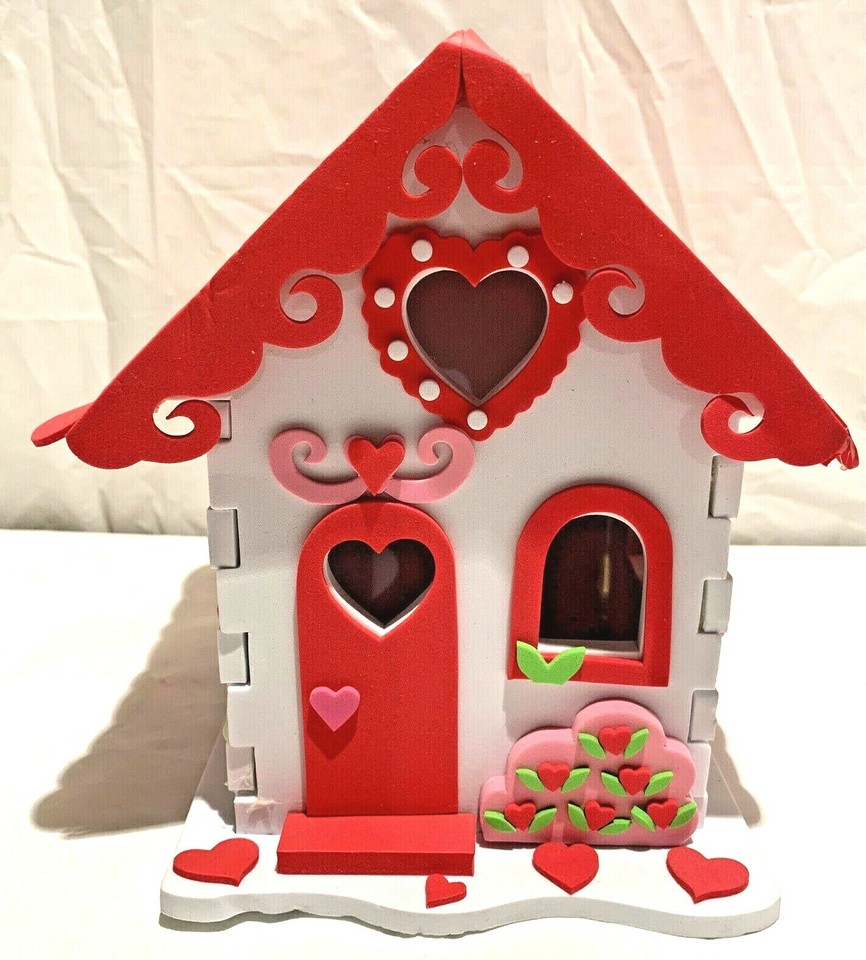 Foam Valentine's Day House for collecting Valentine Cards | eBay