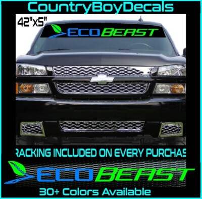 ECOBEAST 42" Windshield Vinyl Decal Eco Boost Beast Truck 150 Turbo ...