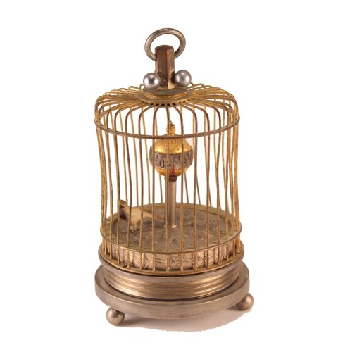 Antique Bird Cage Globe Clock With Animatronic Bird 4 Parts / Repair ...