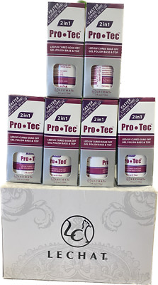 LOT 6 of LeChat Perfect Match 2 in 1 Pro Tec LED UV Gel Base & Top Coat ...