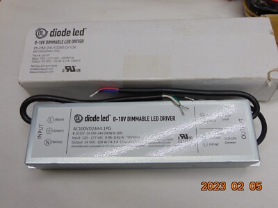 NEW Diode LED DI-DM-24V100W-0-10V AC100VD24A4.1PG 0-10V DIMMABLE DRIVER ...