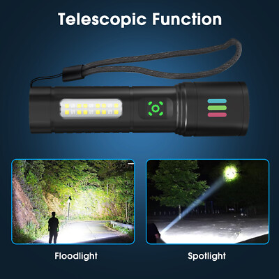 Super Bright 999000000 LM LED Torch Tactical Flashlight Lantern ...