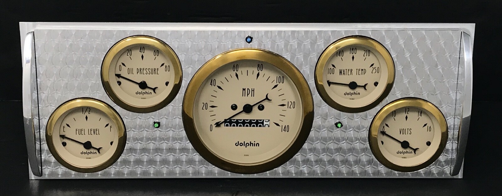 1941 1942 1943 1944 1945 1946 Chevy Truck 5 Gauge Dash Engine Turned ...