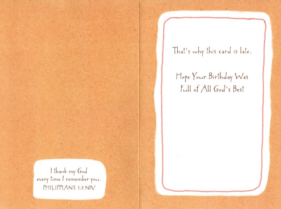 Happy Belated Birthday Blessings Squirrel Theme Hallmark Dayspring Card ...