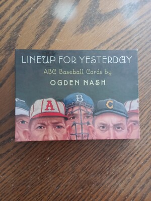 Lineup for Yesterday ABC Baseball Cards by Ogden Nash (2013, Cards ...