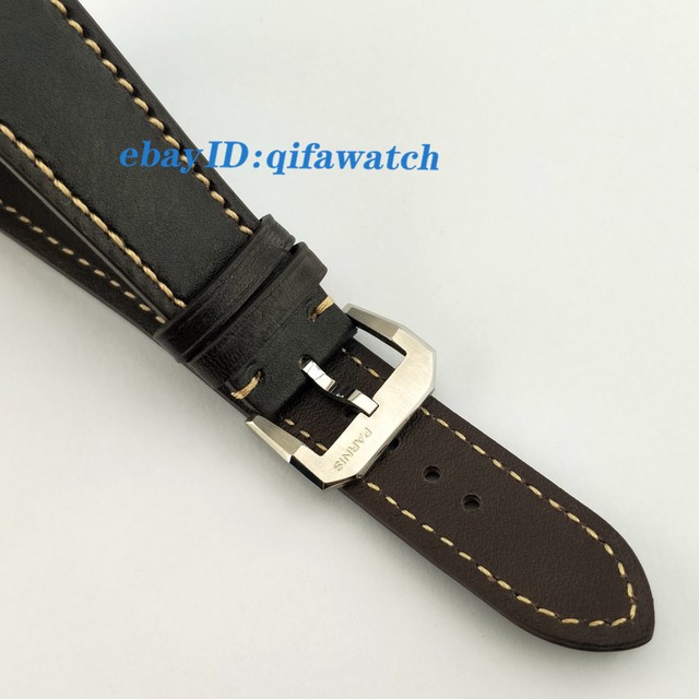 45mm PARNIS Black Dial Date Coin Bezel ST2555 Automatic Movement Mens ...