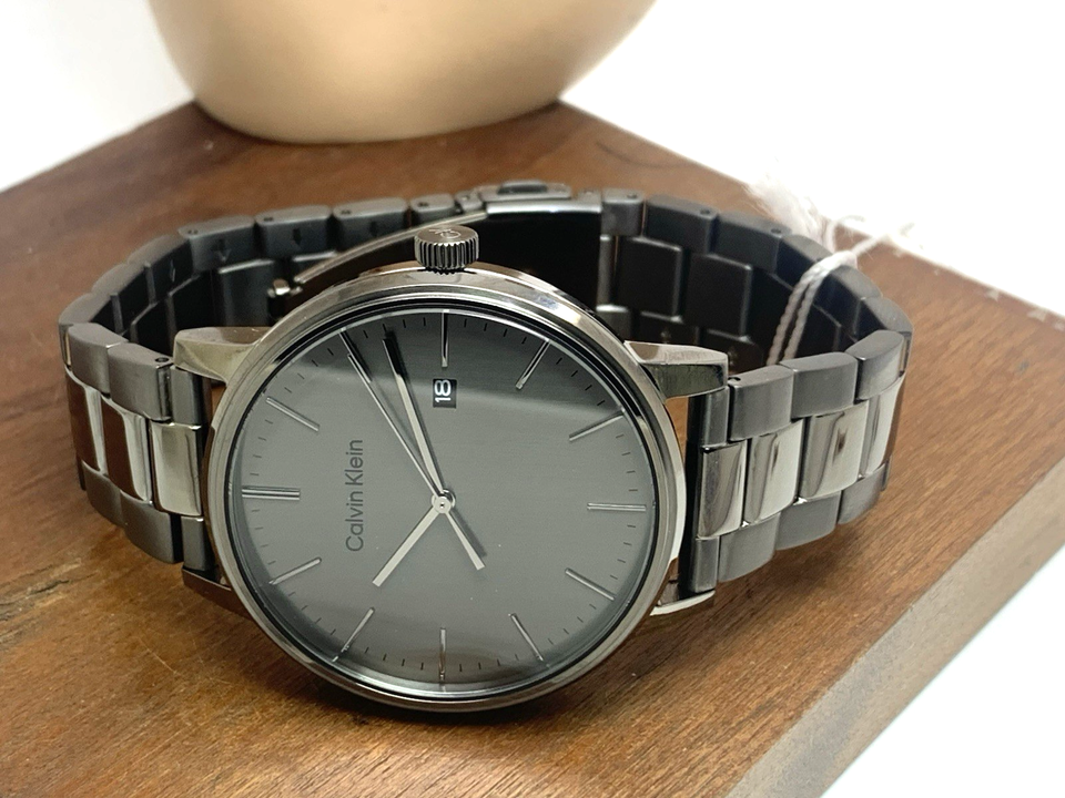 Calvin Klein Men's Watch 25200054 Quartz Gray Dial Gunmetal Stainless ...