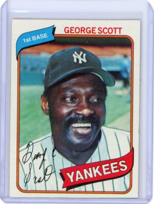 1980 TOPPS GEORGE SCOTT #414 NM-MT TO MINT SET BREAK YANKEES | eBay