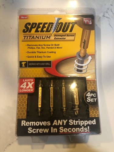 Speed Out Titanium Damaged Screw Extractor 4PC Set | eBay