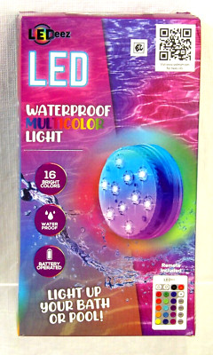 LEDeez• Wireless• Waterproof• Multicolor• LED Light w/ Remote Control ...