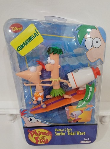 Disney Phineas And Ferb Surfin Tidal Wave Water Squirter New Old Stock ...