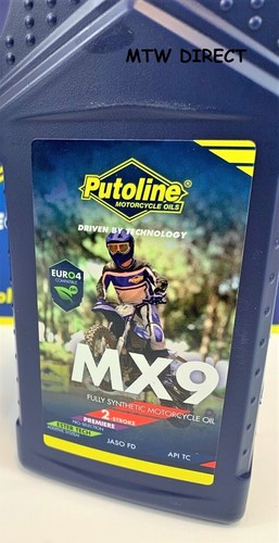 PUTOLINE MX9 100% SYNTHETIC ESTER TECH OFF ROAD PREMIUM RACING 2 STROKE ...