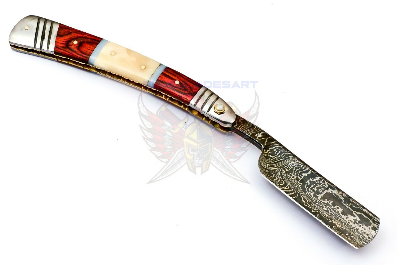 9.0" Handmade Damascus Folding Pocket Custom hand made Blade Straight ...