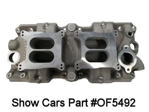 58 64 348 409 CHEVY 2X4 DUAL QUAD OFFENHAUSTER INTAKE MANIFOLD LOPER ...