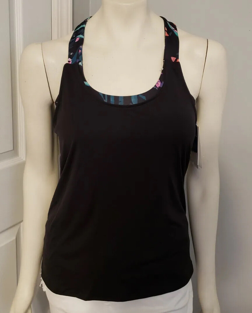 Gap Fit Removable Cups Wicking Breathable Floral Sports Bra Stretch ...