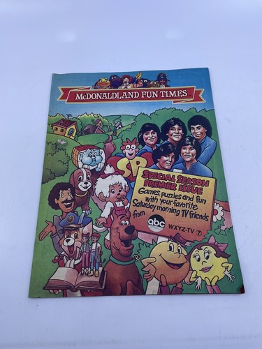 Vintage 1983 McDonaldland “Fun Times” Magazine – ABC TV Special ...