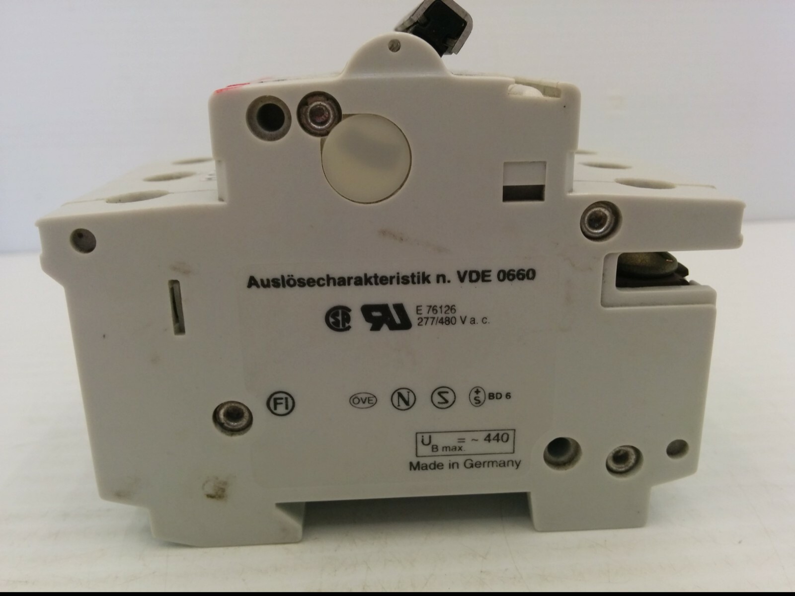ABB S273 K 4 A CIRCUIT BREAKER, 4 AMP 3-POLE, 277/480 VAC, VDE 0660 ...