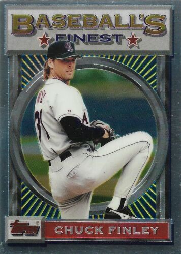 1993 Topps Finest #72 Chuck Finley Los Angeles Angels | eBay
