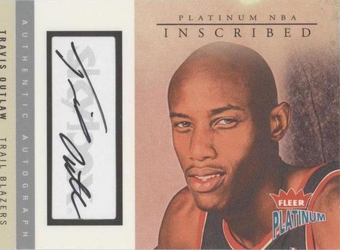 2003-04 Fleer Platinum - Inscribed Travis Outlaw #I-TO /276 (AU, RC ...