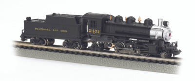 Bachmann 51560 N Scale Baltimore & Ohio Prairie 2-6-2 & Tender Steam ...
