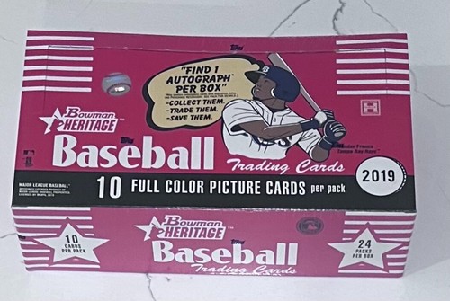 2019 Bowman Heritage Baseball MLB Factory Sealed Trading Cards 24-Pack ...